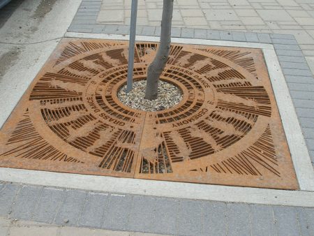 River Landing Tree Grates - Indigenous Public Art